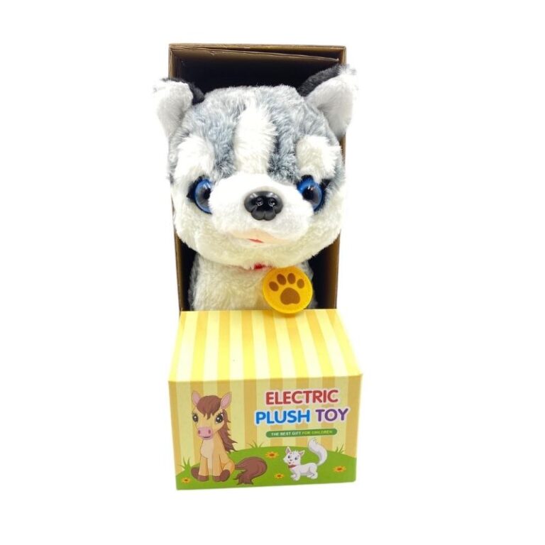 Electric Plush Huskey In Box - Toys & Beyond