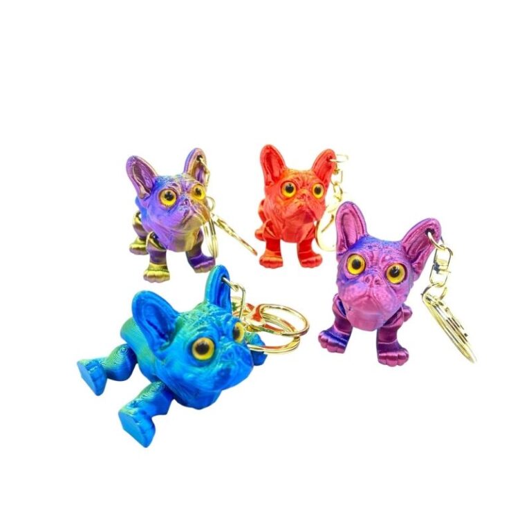 3D French BullDog Key Ring - Toys & Beyond